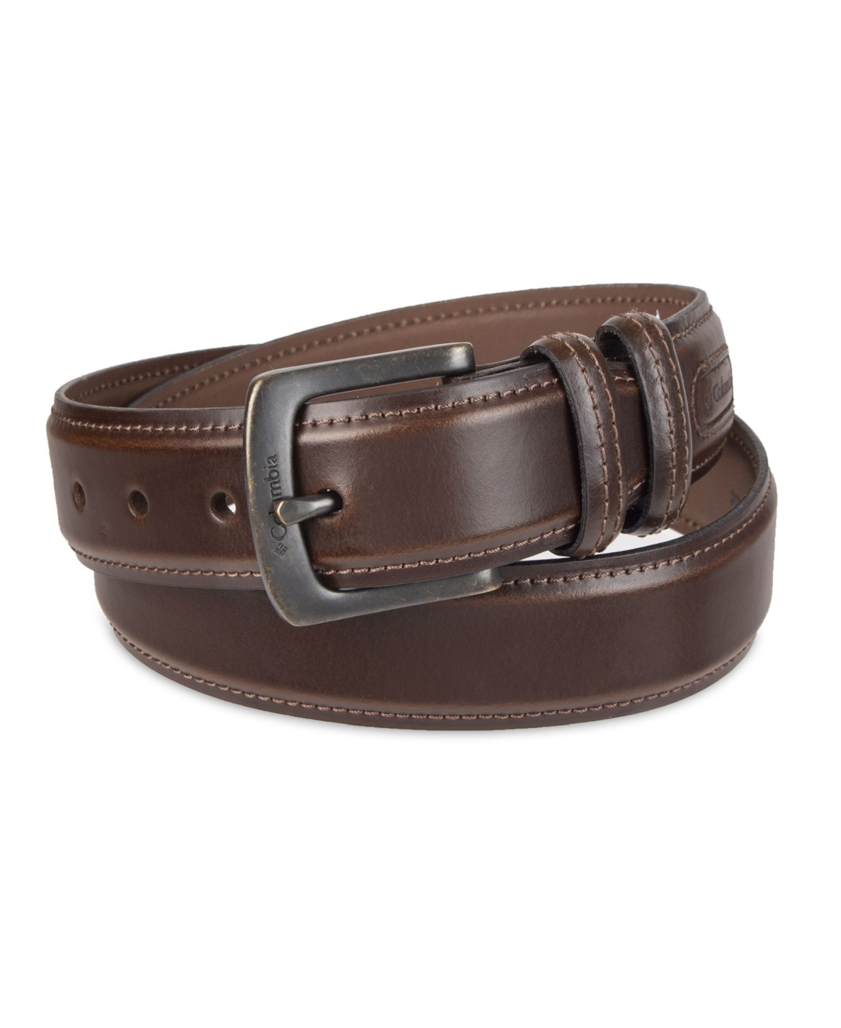 Click here for Columbia Casual Leather Mens Belt - Brown prices