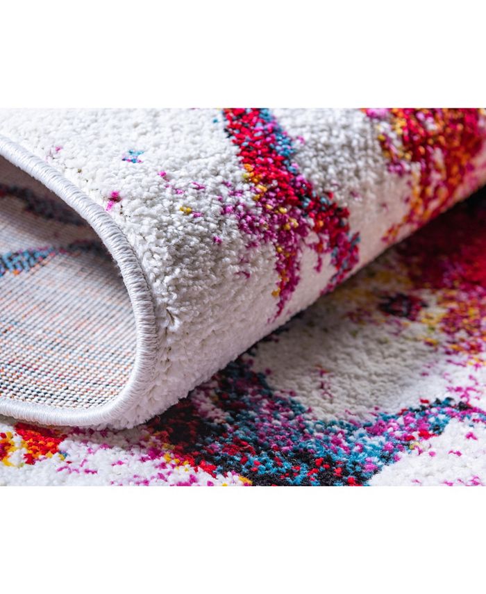 Bayshore Home Pari Par1 Ivory 2' x 6' Runner Area Rug - Macy's