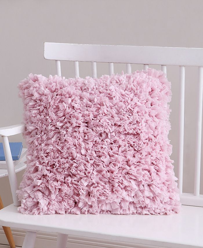 VCNY Home Anika 18x18 Paper Shag Pillow - Macy's