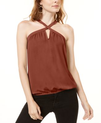 INC Woven Keyhole Halter Top, Created for Macy's - Macy's