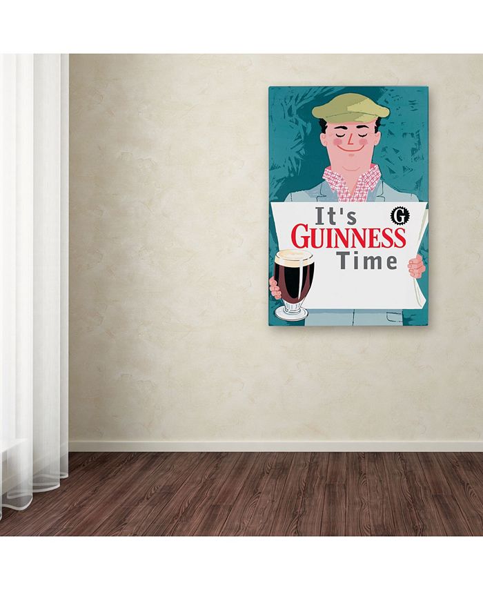 Trademark Global Guinness Brewery 'It's Guinness Time' Canvas Art - 22 ...