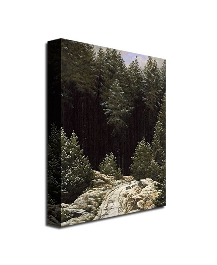 Trademark Global Caspar Friedrich 'Early Snow' Canvas Art - 32" x 24 ...