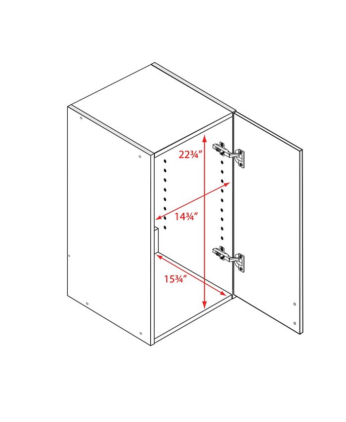 Prepac Elite 16" Stackable Wall Cabinet - Macy's