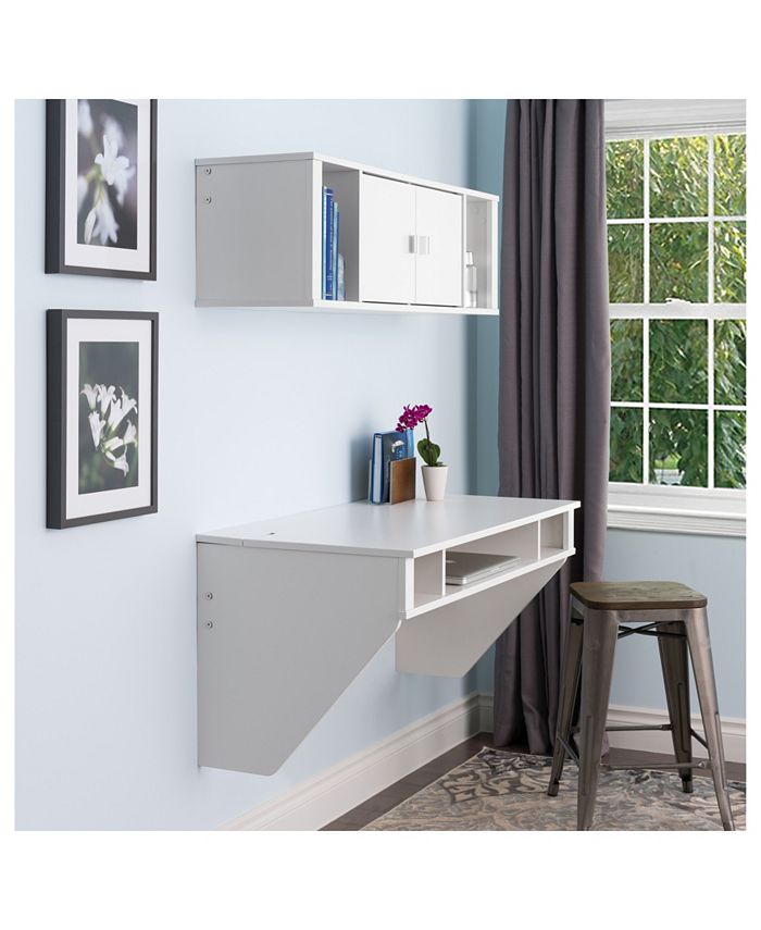 Prepac Designer Floating Desk Hutch Set - Macy's