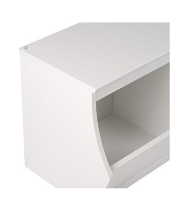 Prepac Monterey Stacked 4-Bin Storage Cubbie - Macy's