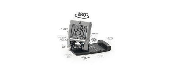 Marathon Travel Alarm Clock with Calendar and Temperature & Reviews ...