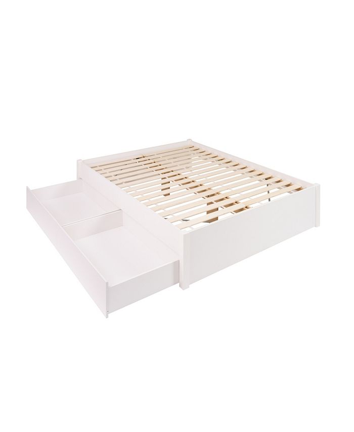 Prepac Queen Select 4-Post Platform Bed with 2 Drawers - Macy's