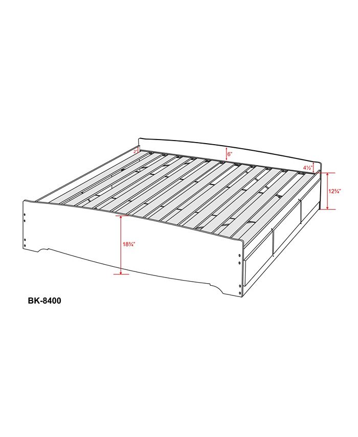 Prepac King Mate's Platform Storage Bed with 6 Drawers - Macy's
