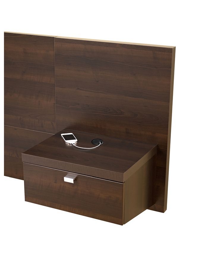 Prepac Series 9 Designer Floating King Headboard with Nightstands - Macy's