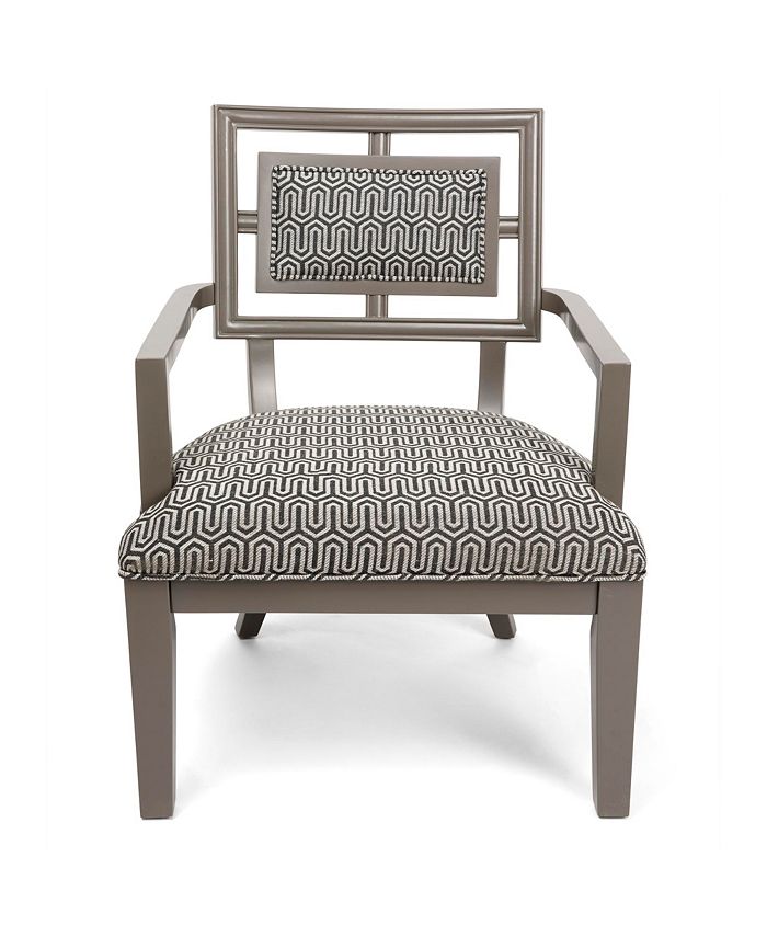 Crestview Geometric Accent Chair - Macy's