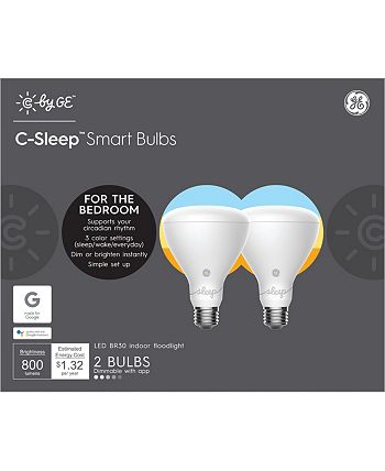 C by GE GE C-Tunable White Smart Dim BR30 2pk - Macy's