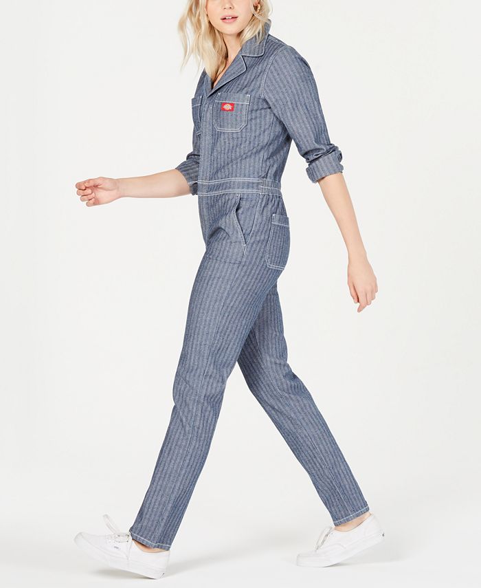 Dickies Cotton Herringbone Jumpsuit Macys