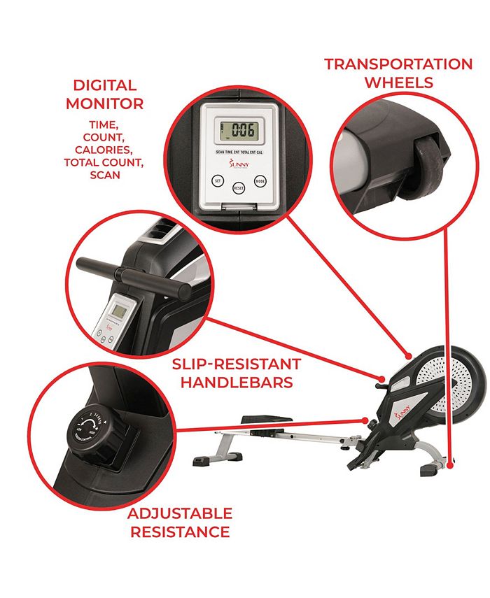 Sunny Health & Fitness Sunny Health and Fitness Sf-Rw5623 Air Rower ...