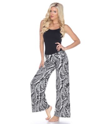 White Mark Paisley Printed Palazzo Pants - Macy's