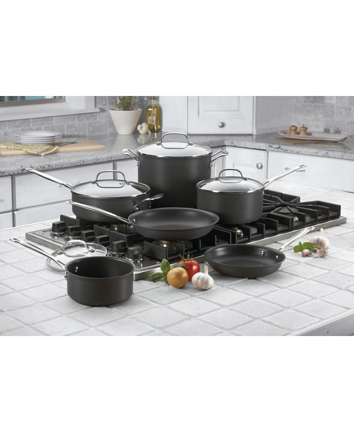 Cuisinart Chefs Classic Hard Anodized 10-Pc. Set - Macy's
