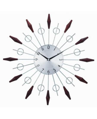 Stilnovo Metal Spokes Mid Century Wall Clock - Macy's