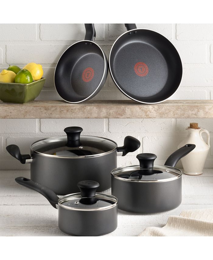 T-Fal 18-Pc. Nonstick Cookware Set - Macy's