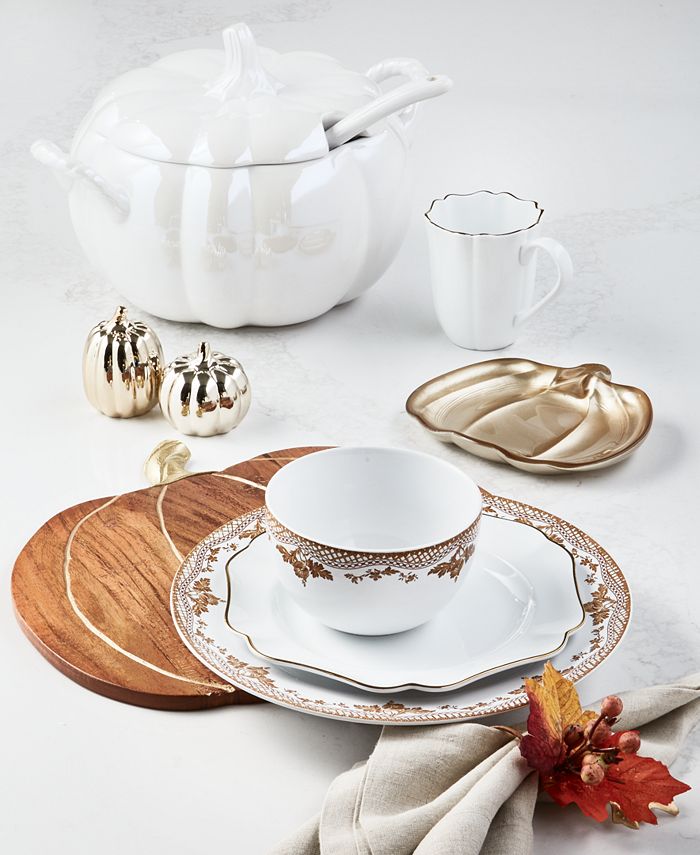 Martha Stewart Collection Baroque 12-Pc Dinnerware Set, Service for 4 ...