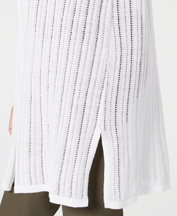 Charter Club Open-Front Pointelle Vest, Created for Macy's - Macy's