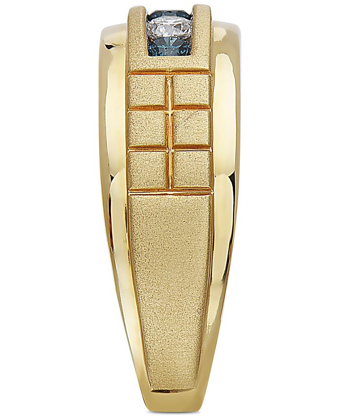 EFFY Collection EFFY® Men's Diamond Ring (1/2 ct. t.w.) in 14k Gold ...