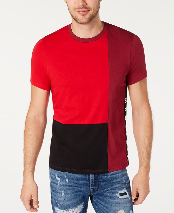 GUESS Men's Colorblocked T-Shirt - Macy's