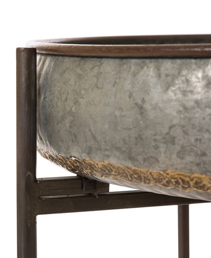 Glitzhome Farmhouse Galvanized Serving Table - Macy's