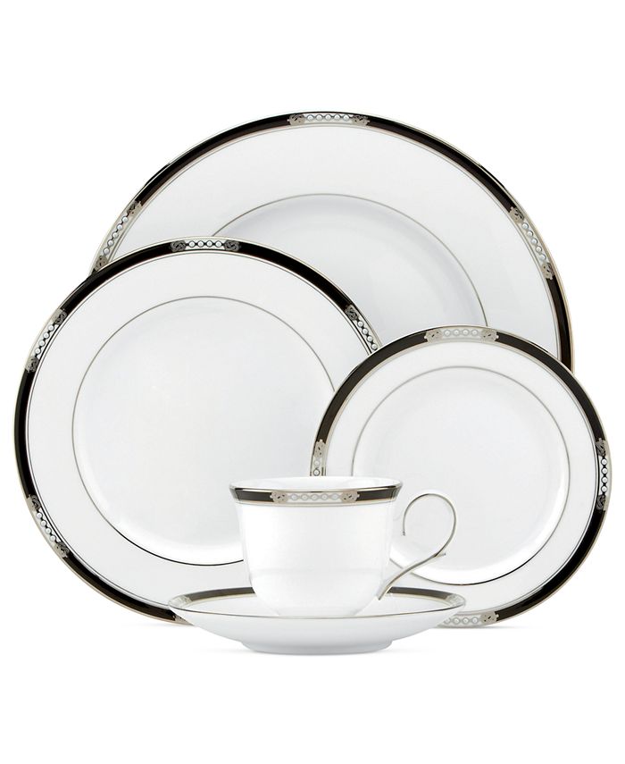 Lenox Dinnerware, Hancock Platinum White Collection - Macy's