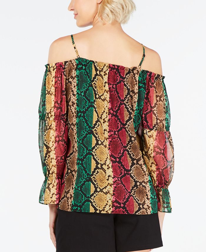 INC International Concepts INC Multicolor Python-Print Top, Created for ...