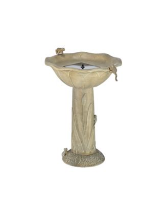 Smart Solar Acadia Solar Birdbath - Macy's