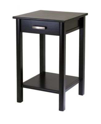 Liso End Table/Printer Table with Drawer and Shelf - Macy's