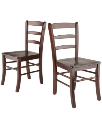 Benjamin 2-Piece Ladder Back Chair Set - Macy's