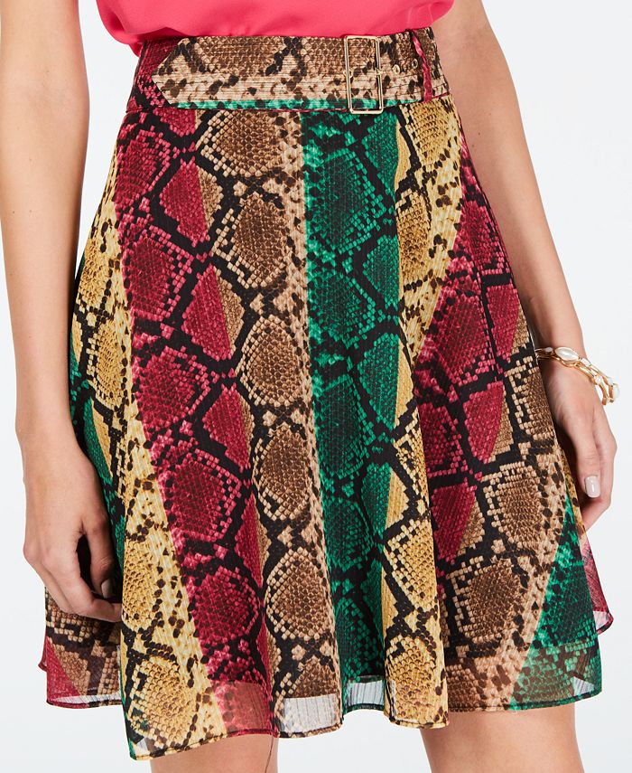 INC International Concepts INC Python-Print Mini Skirt, Created for ...