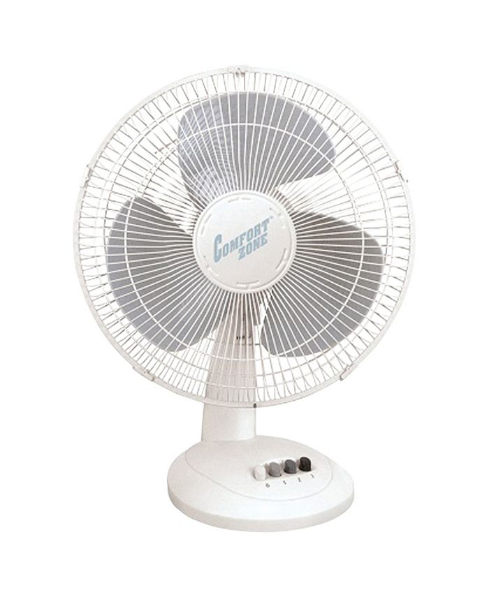 Comfort Zone Cz161 16" Oscillating Table Fan - Macy's