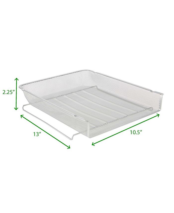 Mind Reader 2 Piece Front Load Storage Tray, Desktop File Organizer ...