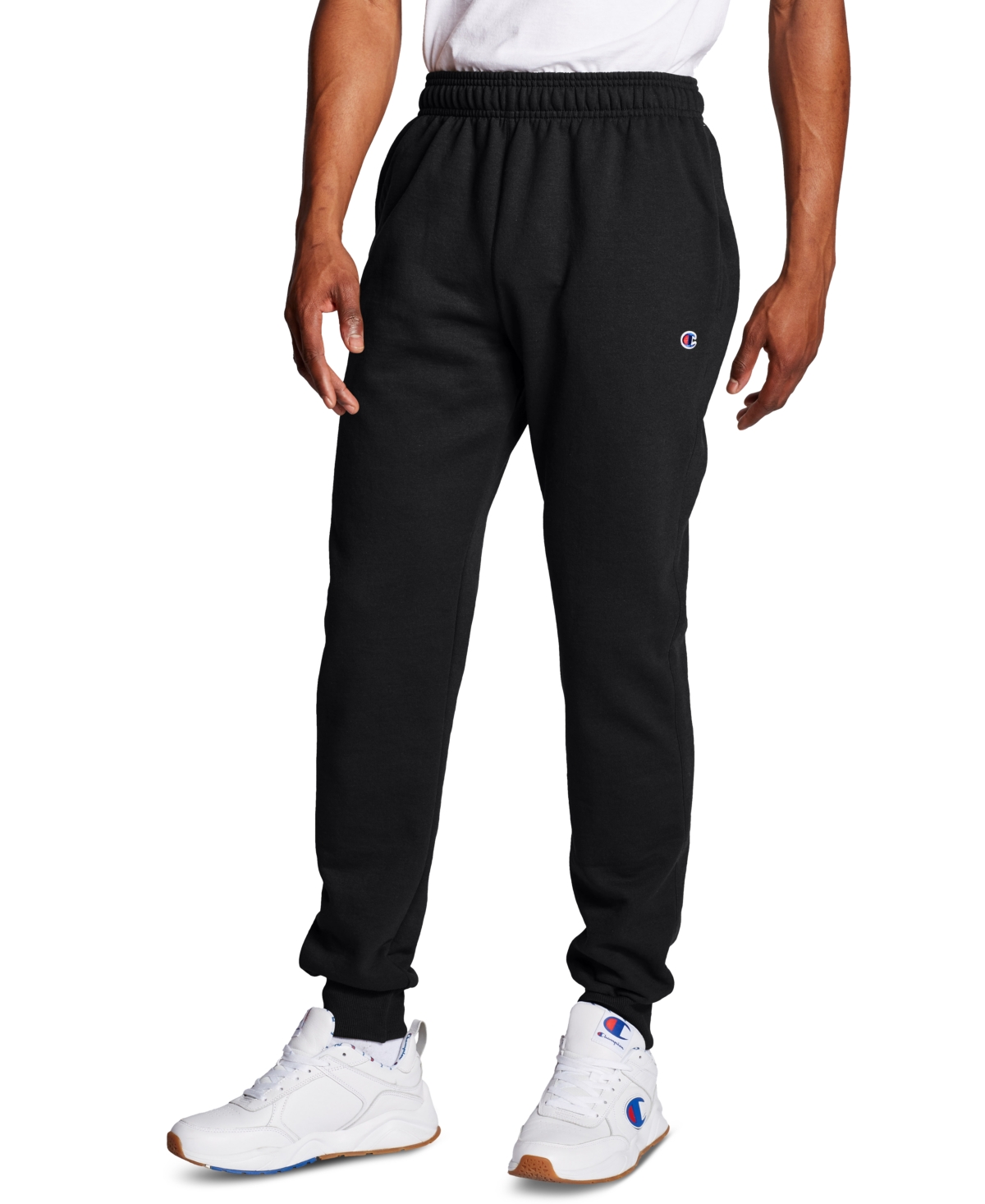 Click here for Champion Mens Powerblend Fleece Joggers - Black prices