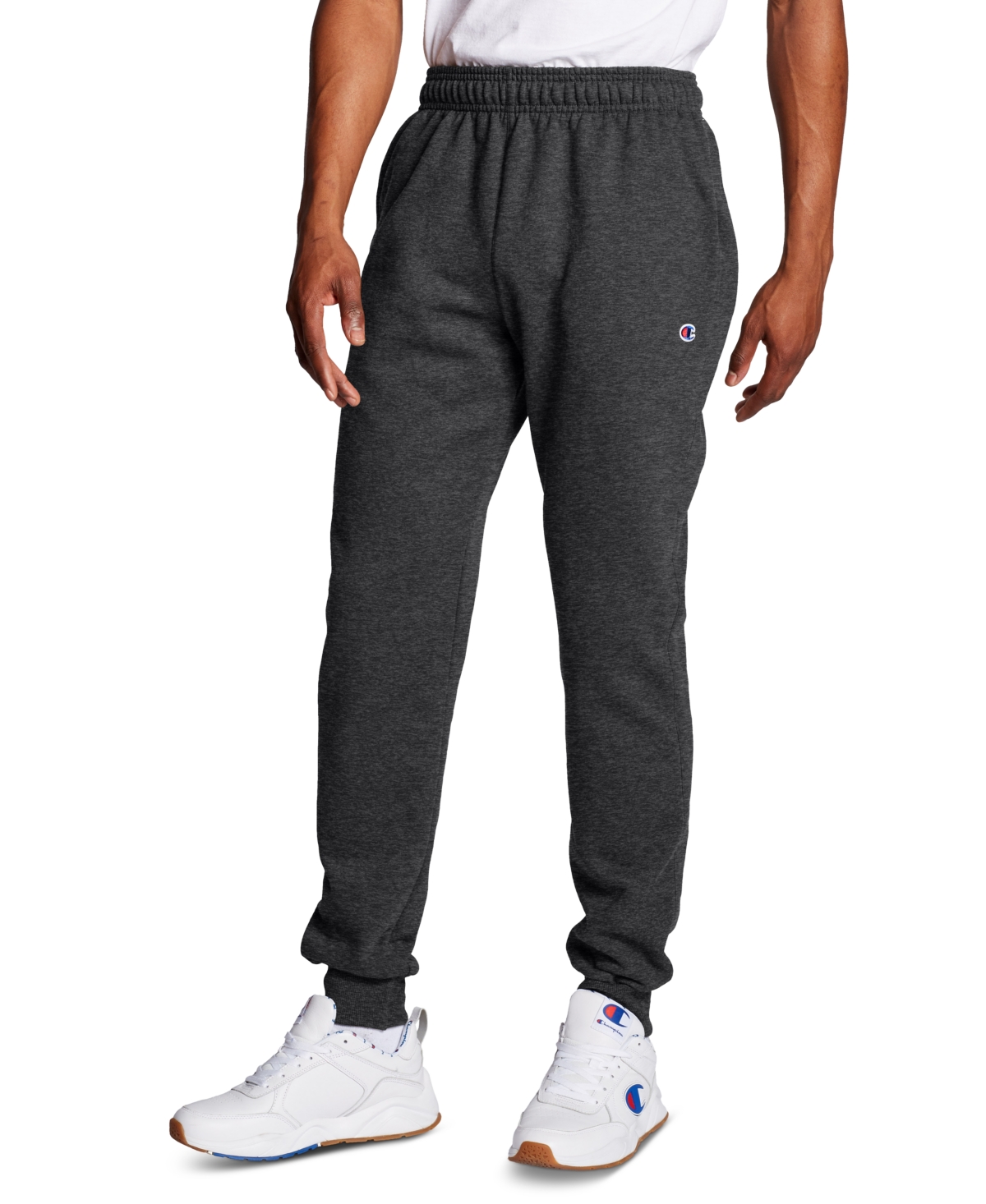 Click here for Champion Mens Powerblend Fleece Joggers - Granite... prices