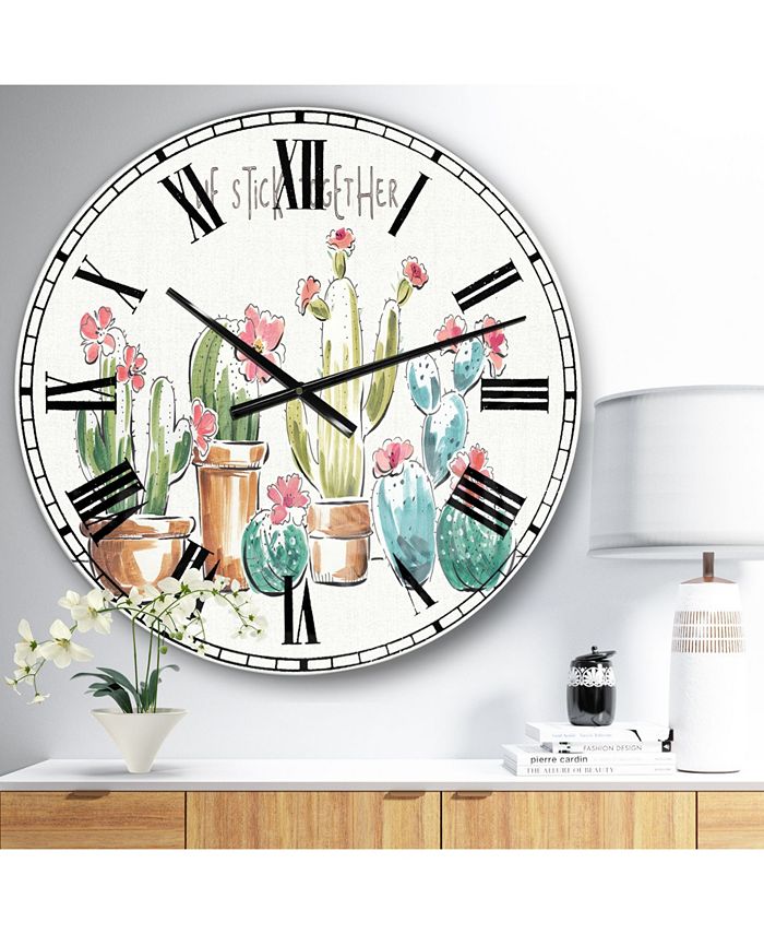 Designart Cabin and Lodge Oversized Metal Wall Clock - Macy's
