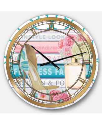 Designart Posh and Luxe Oversized Metal Wall Clock - Macy's