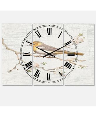 Designart Traditional 3 Panels Metal Wall Clock - Macy's