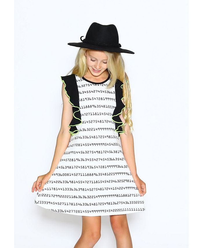 Lanoosh Toddler Girls A-Line Dress with Flare Details - Macy's