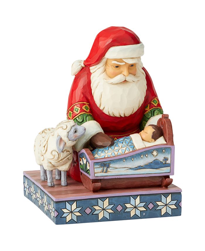 Enesco Jim Shore Santa with Baby Jesus - Macy's