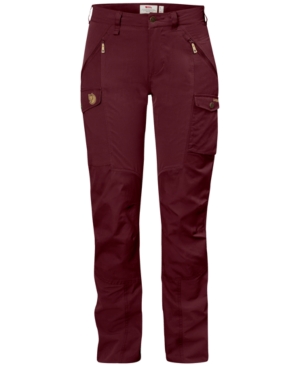 Fjall Raven Curved Nikka Fit Active Trousers In Dark Garnet | ModeSens