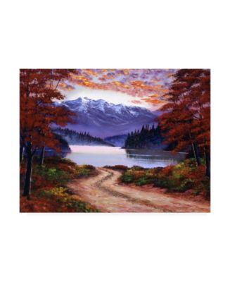 David Lloyd Glover Roat to Green Lake Canvas Art - 20" x 25" - Macy's