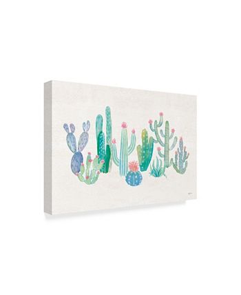 Trademark Global Mary Urban Bohemian Cactus I Canvas Art - 15" x 20 ...