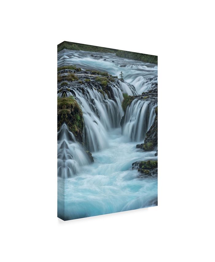 Trademark Global Danny Head Blue Water Waterfall Canvas Art - 20" x 25 ...