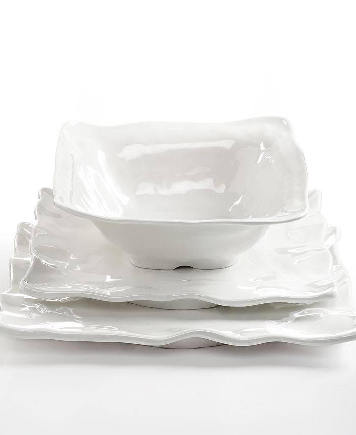 Q Squared Ruffle Melamine Collection - Macy's