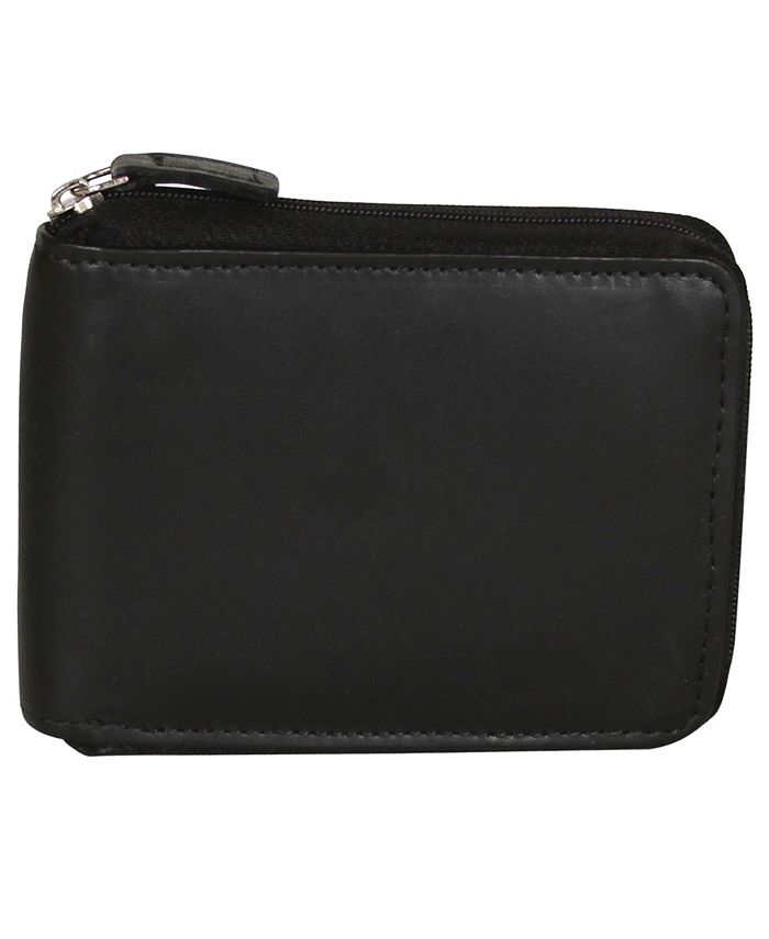Dopp Men's Regatta Zip-Around Billfold Wallet with Zip Bill Compartment ...