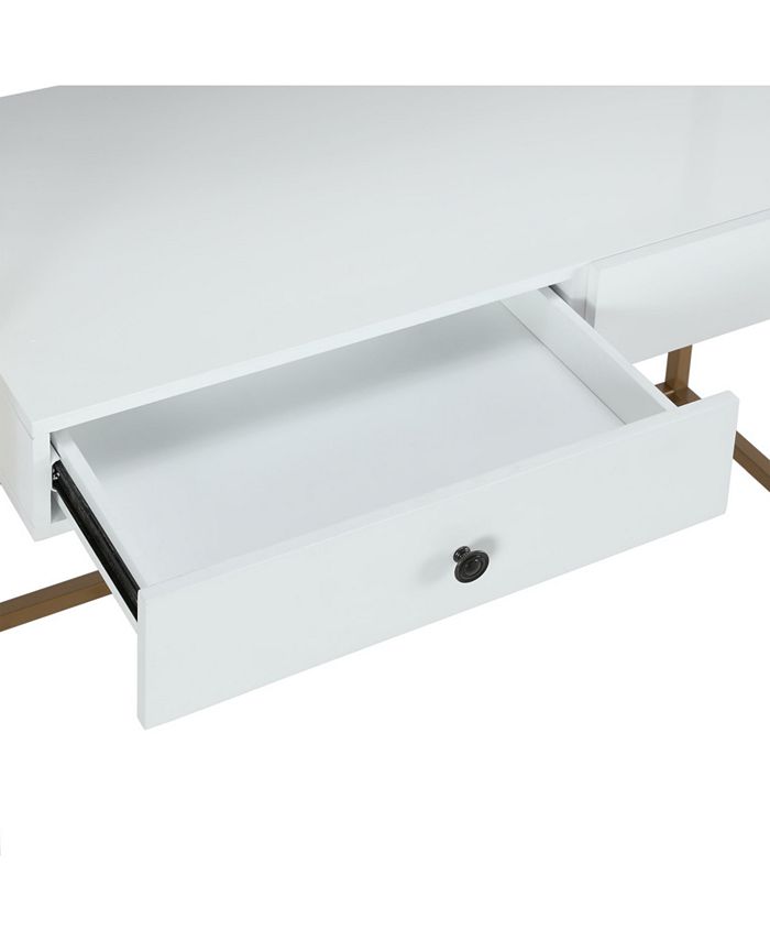 CosmoLiving Cosmo living Billie Metal Desk Etagere & Reviews ...