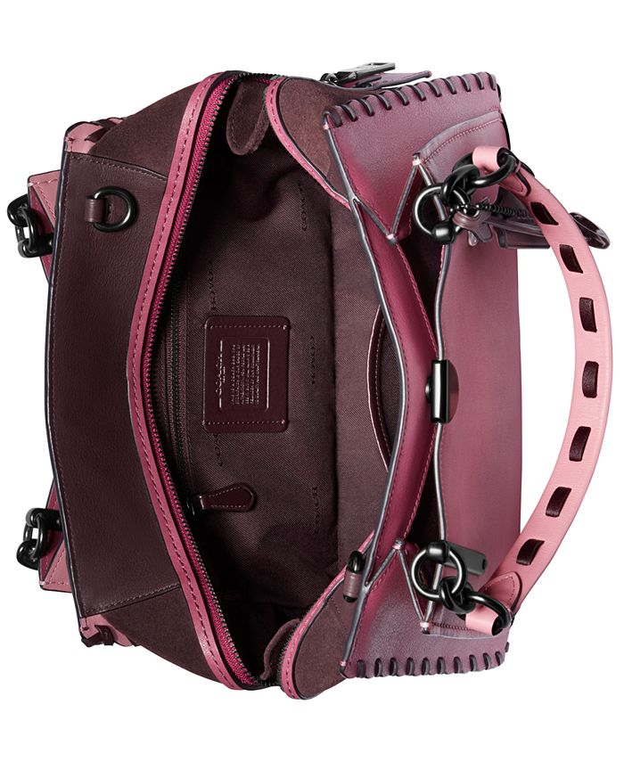 COACH Whipstitch Colorblock Dreamer Leather Satchel - Macy's