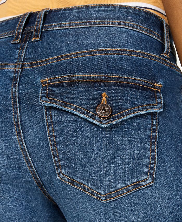 Vanilla Star Ripped Cuffed Jeans - Macy's